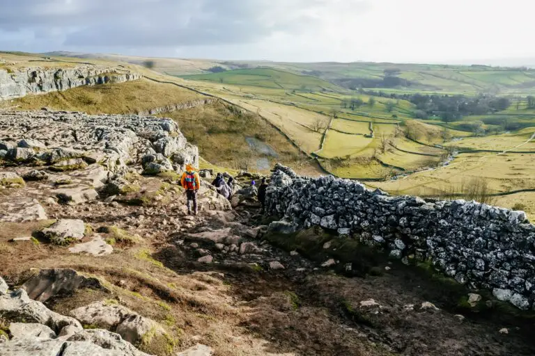 The Malham Circular Walk in Winter: Janet's Foss, Gordale Scar & Malham ...